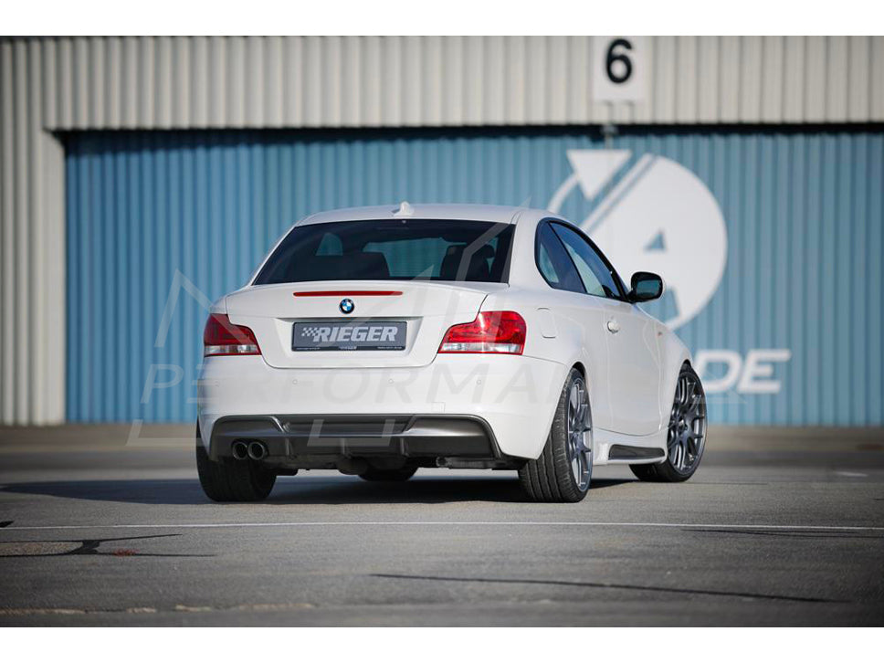 Rieger BMW 1 Series E82 E88 Rear Quad Diffuser Inc. 118i 120i 128i 135i Carbon Look ML Performance EU